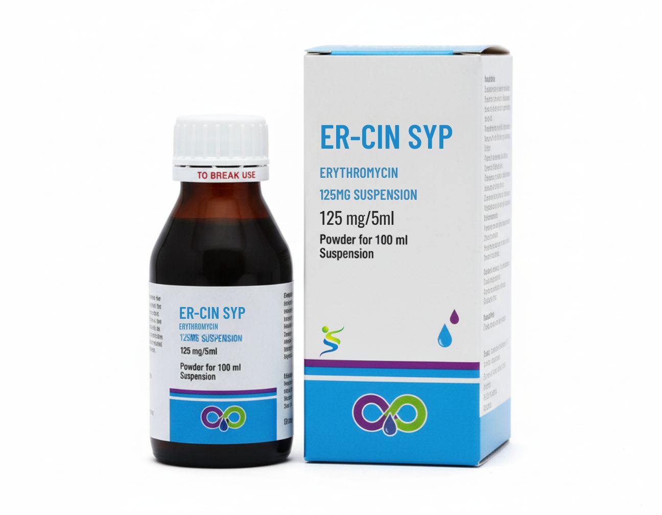 ER-CIN SYP ERYTHROMYCIN 125MG SUSPENSION - Staple Pharmaceuticals
