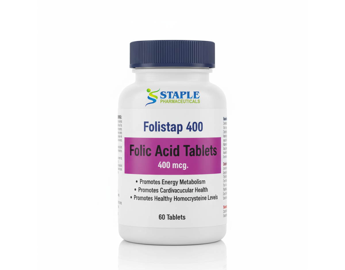 Folic Acid Tablets 400 mcg - Staple Pharmaceuticals