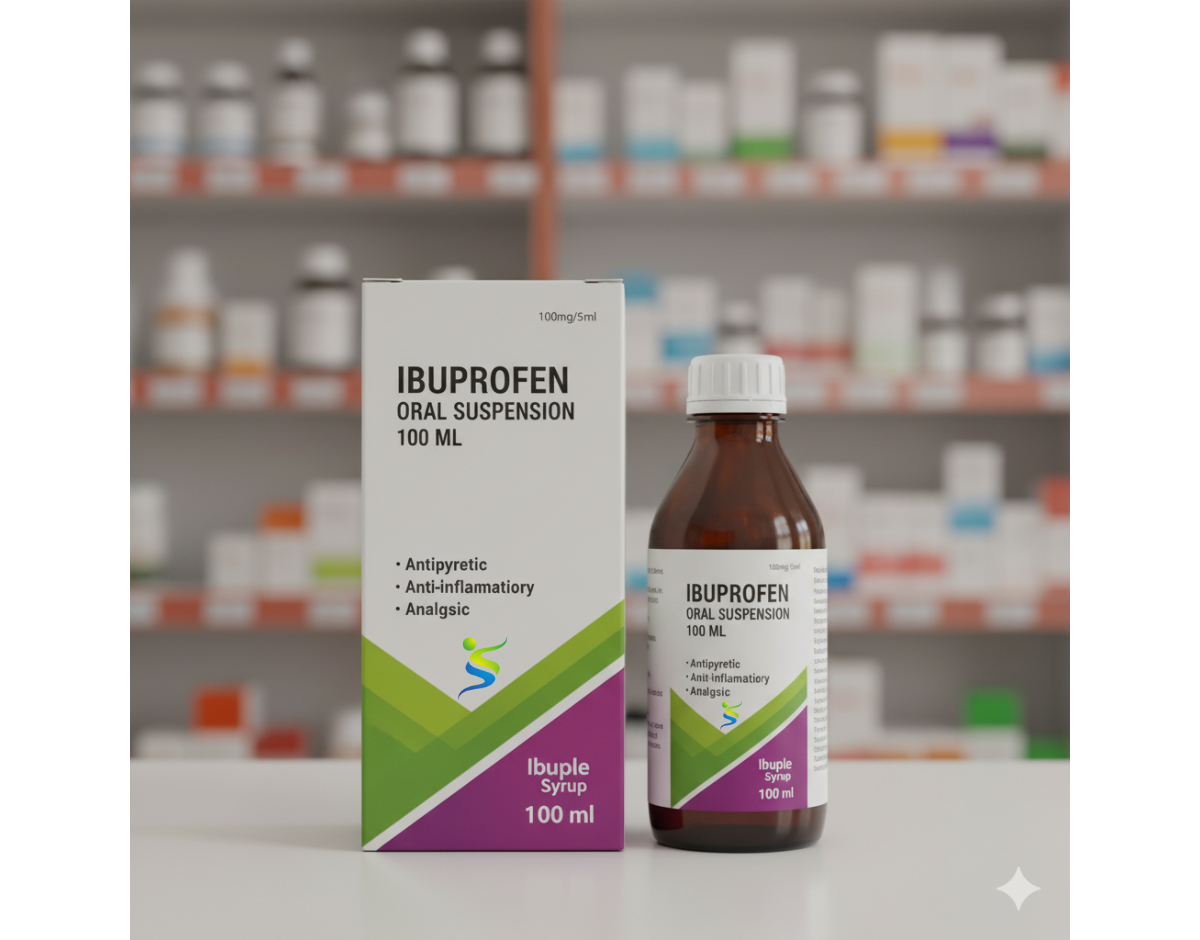 Ibuprofen oral suspension 100 ML - Staple Pharmaceuticals